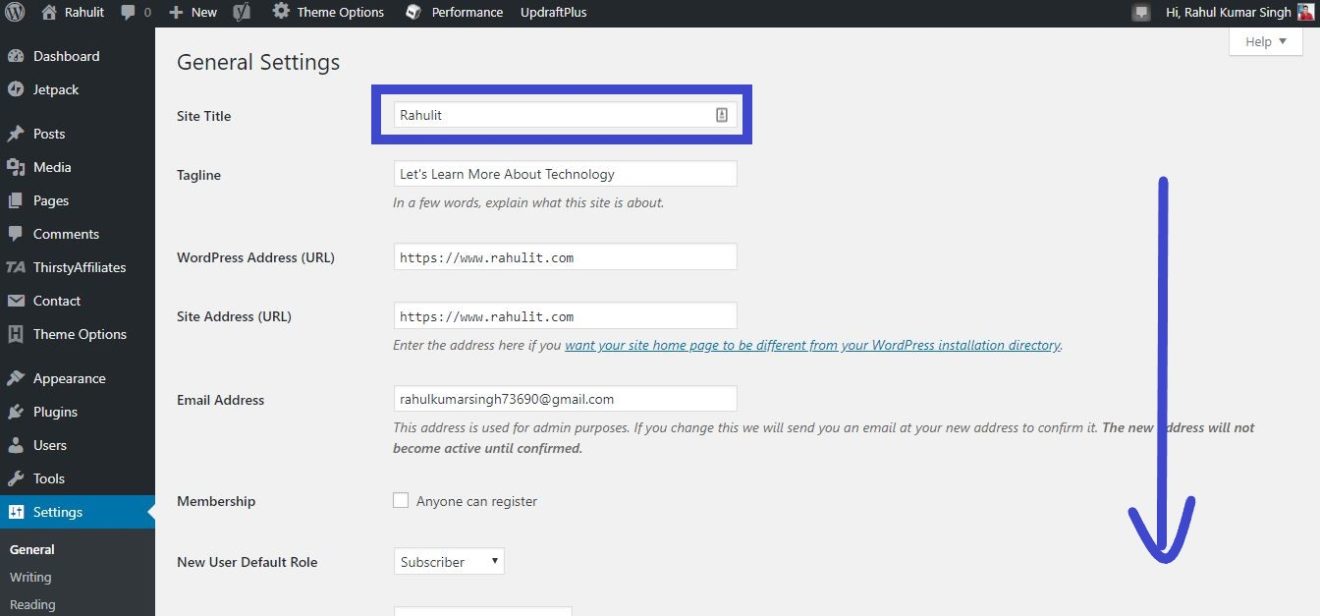 How To Change Site Title In WordPress Step By Step 